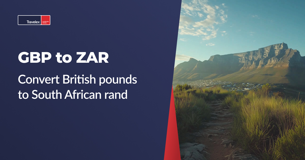Convert British Pounds to South African Rand GBP to ZAR